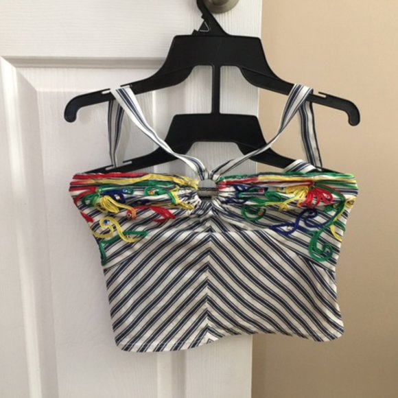 Tiny | Tops | Tiny Brand Top Navybone Strip With Embroidery Size Xs ...